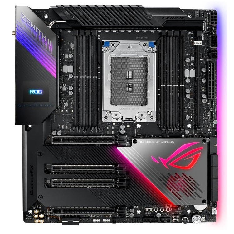 Asus ROG ZENITH II EXTREME TRX40 DDR4 Beş M.2 Wi-Fi 6 ESS SABRE 16x ...