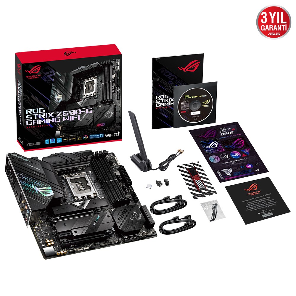 ASUS ROG STRIX Z690-G GAMING WIFI 6000MHz(OC) DDR5 Soket 1700 M.2 HDMI ...