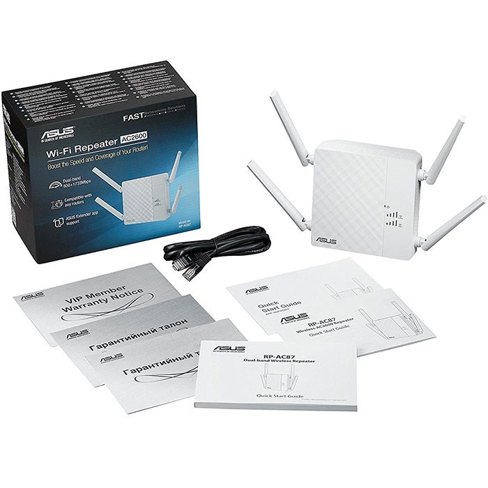 Asus RP-AC87 AC2600 Çift-Bant Kablosuz Menzil Artırıcı Access Point