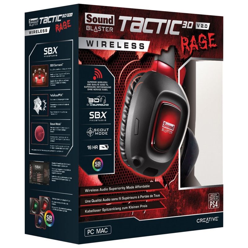 Creative Sound Blaster Tactic 3D Rage Wireless V2.0 Gaming Mikrofonlu Kablosuz Kulaklık